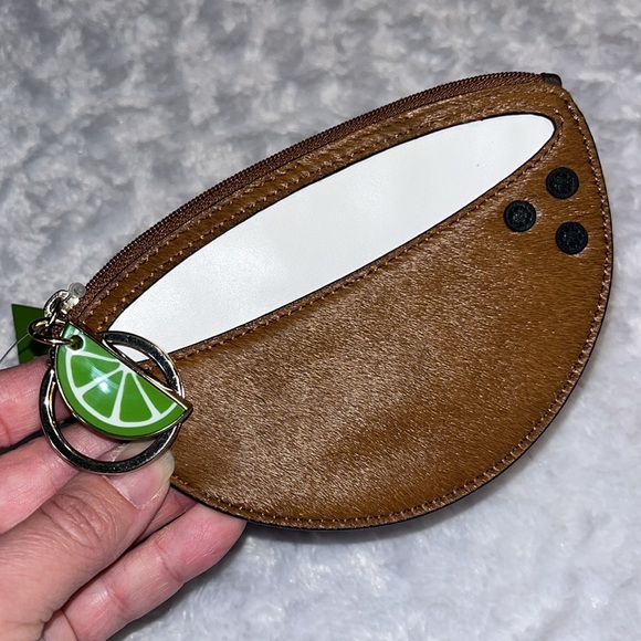 kate spade | Accessories | Kate Spade Nwt Fine Feathers Coconut Coin ...